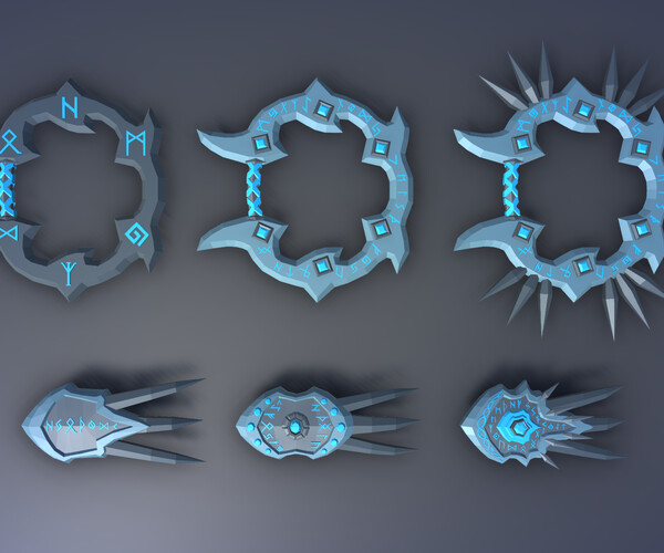 ArtStation - 900 Low Poly Fantasy RPG Weapons - Ultimate 3D Pack | Game ...