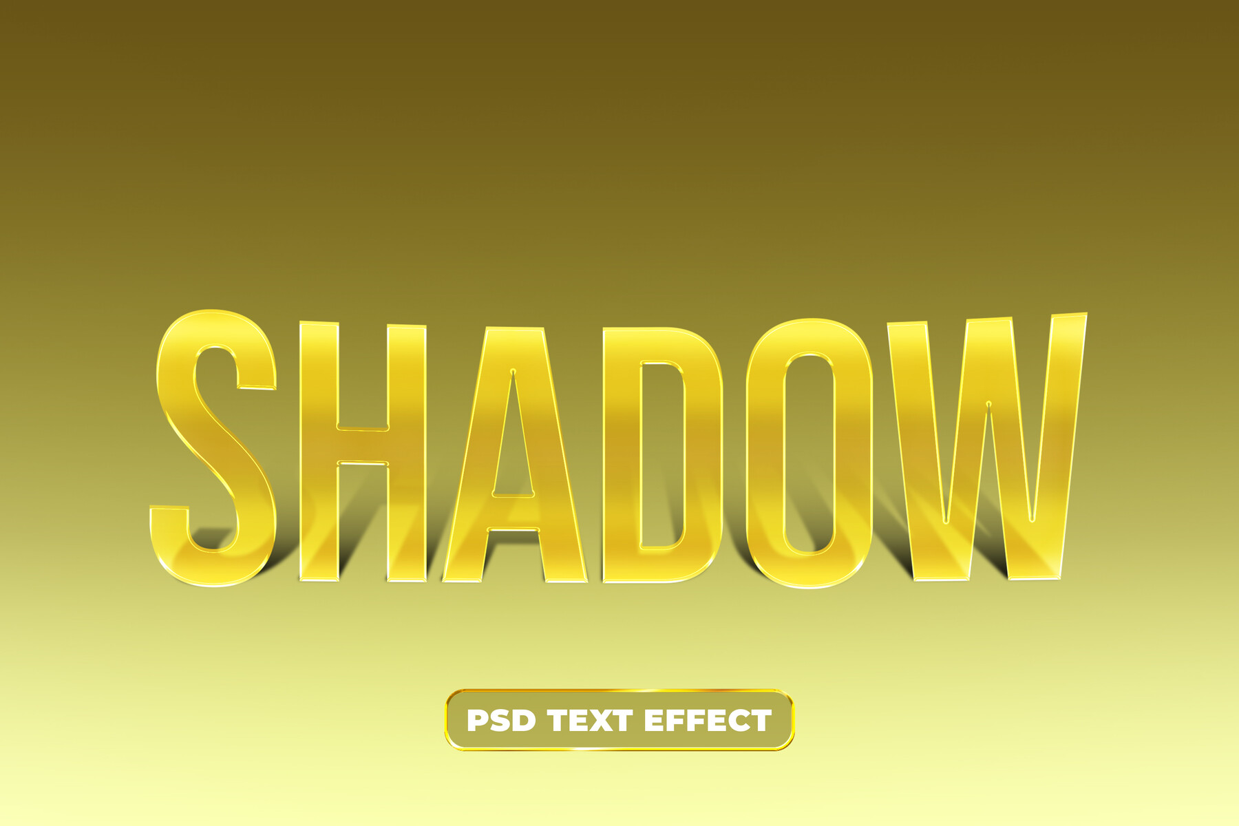 ArtStation - 3D Shadow PSD fully editable text effect. Layer style PSD ...