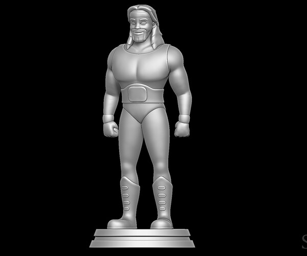 ArtStation - Hulk Hogan - Hulk Hogan's Rock 'n' Wrestling 3D print ...