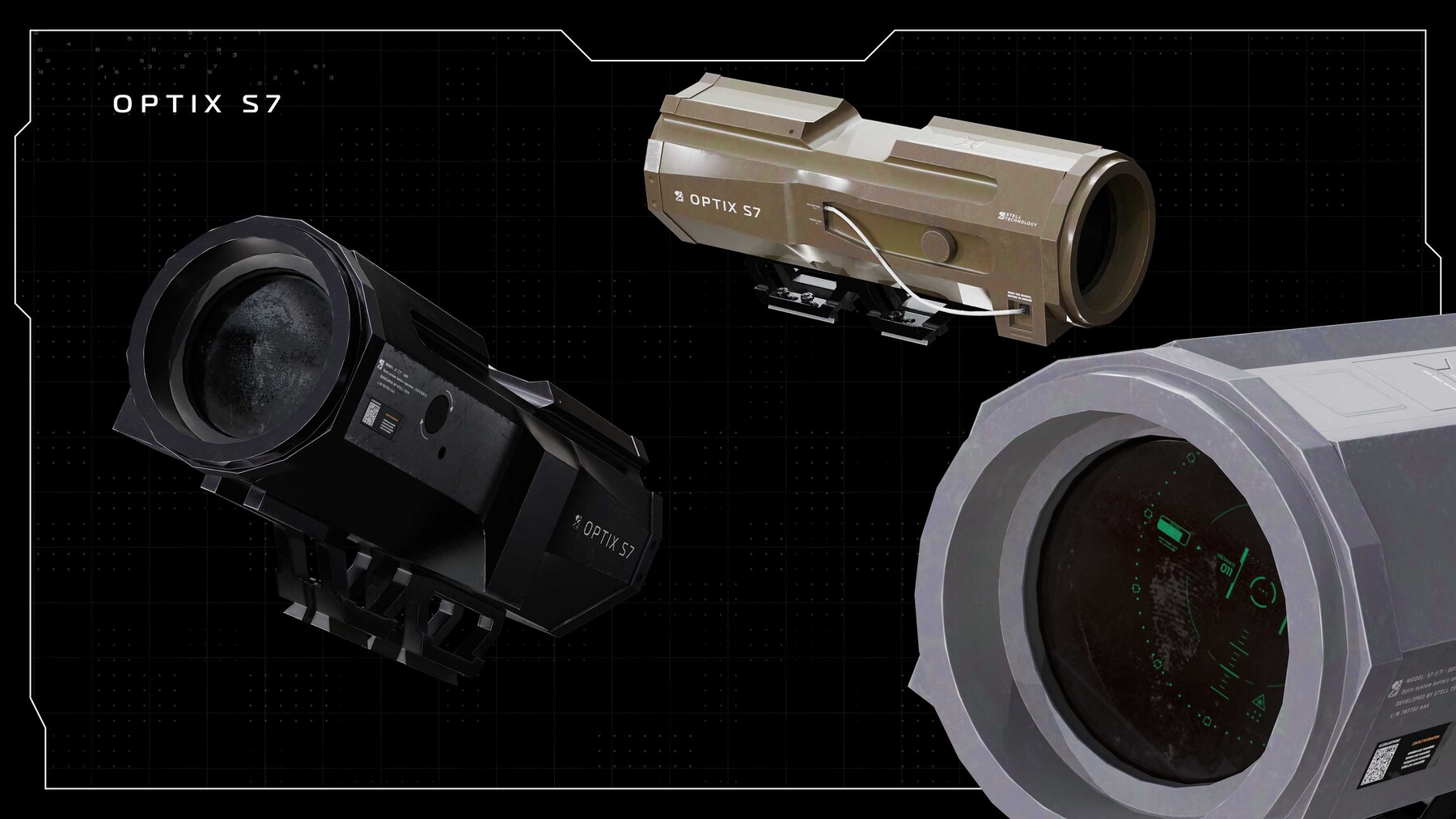 ArtStation - OPTIX S7 SCOPE | STELL TECH | Game Assets