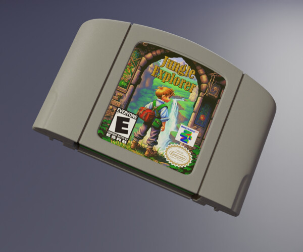 ArtStation - High resolution N64 Cartridge Model | Game Assets