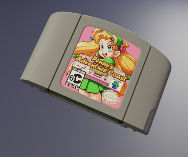 ArtStation - High resolution N64 Cartridge Model | Game Assets