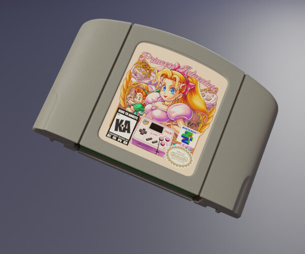 ArtStation - High resolution N64 Cartridge Model | Game Assets
