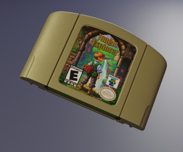 ArtStation - High resolution N64 Cartridge Model | Game Assets