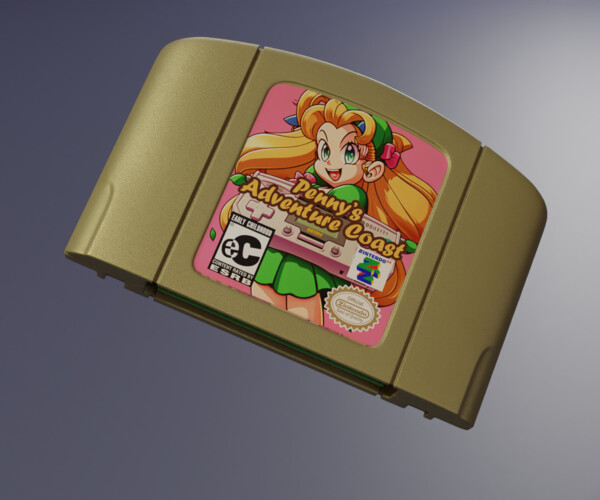 ArtStation - High resolution N64 Cartridge Model | Game Assets