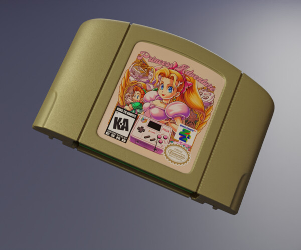 ArtStation - High resolution N64 Cartridge Model | Game Assets
