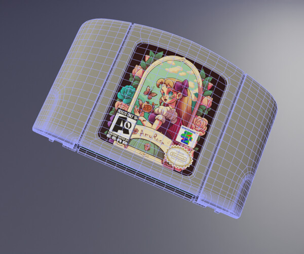 ArtStation - High resolution N64 Cartridge Model | Game Assets