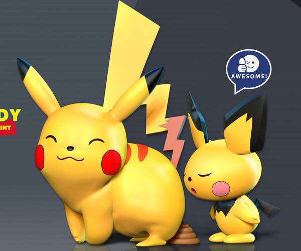 ArtStation - Pikachu and Pichu | Resources