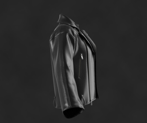 ArtStation - Leather Jackets Male (A-pose) OBJ mtl FBX ZPRJ | Game Assets