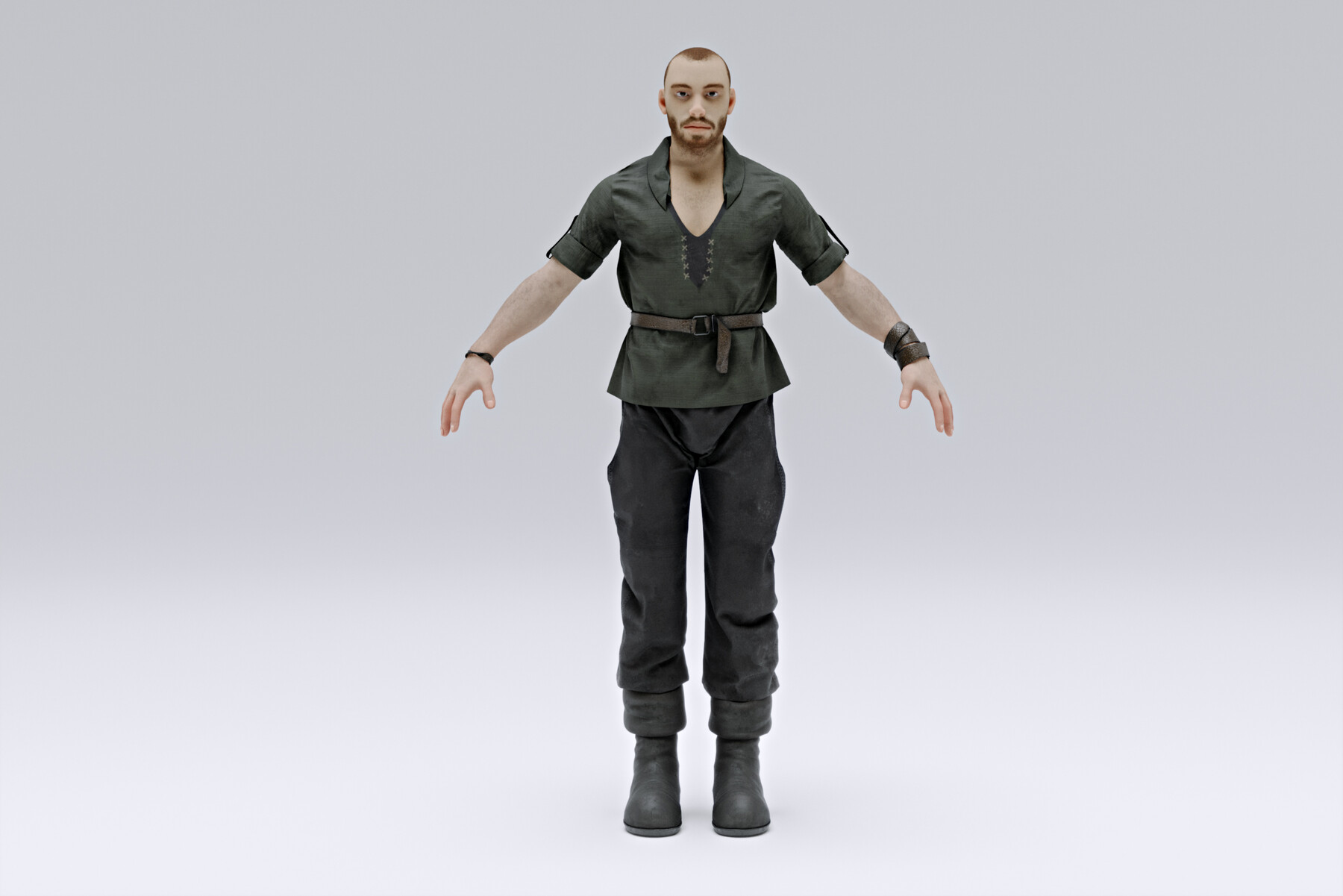 ArtStation - Medieval Village Character | Game Assets