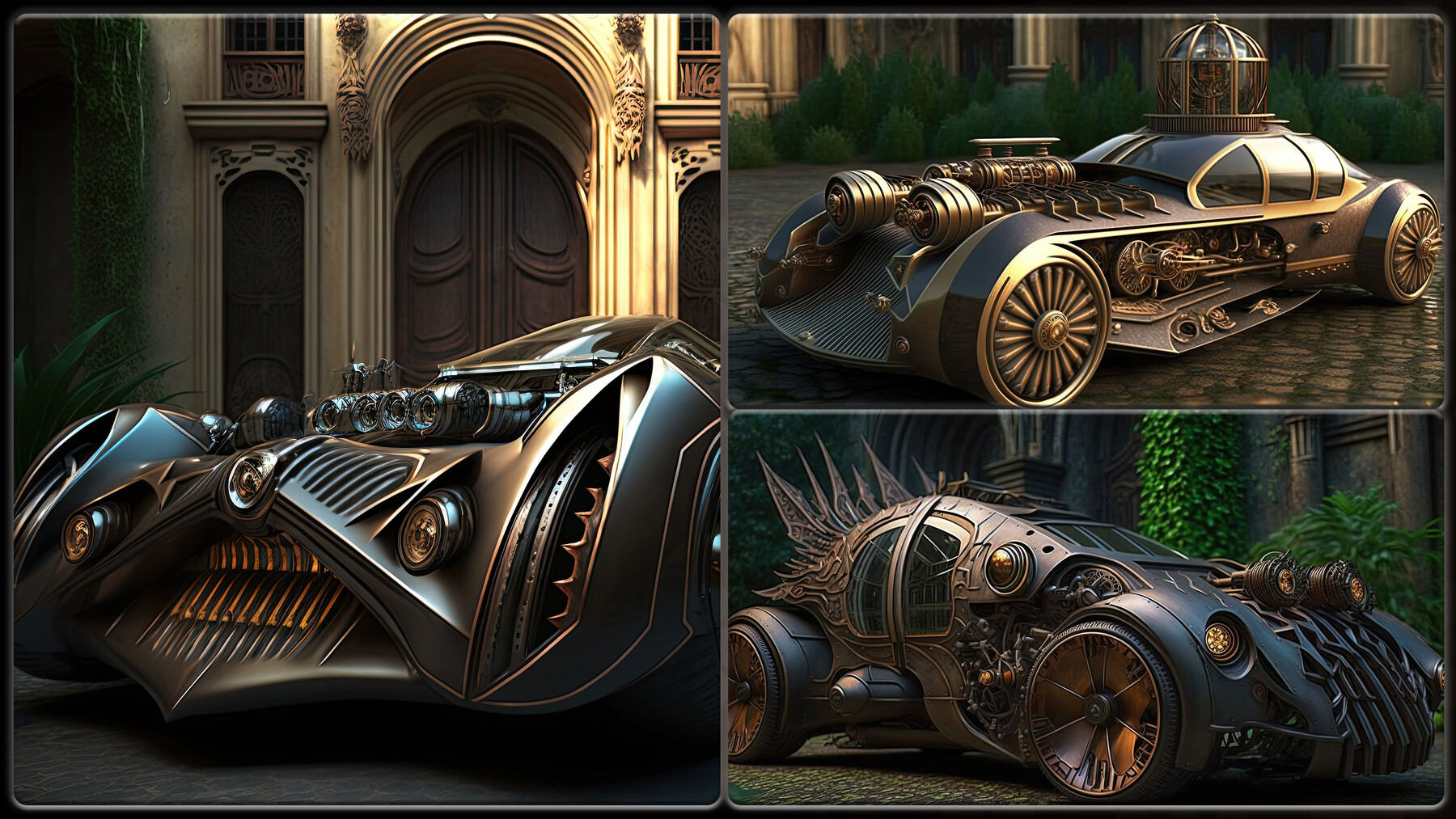 ArtStation - 100 Biomechanical Car Reference Pack | 8K | v.1 | Artworks