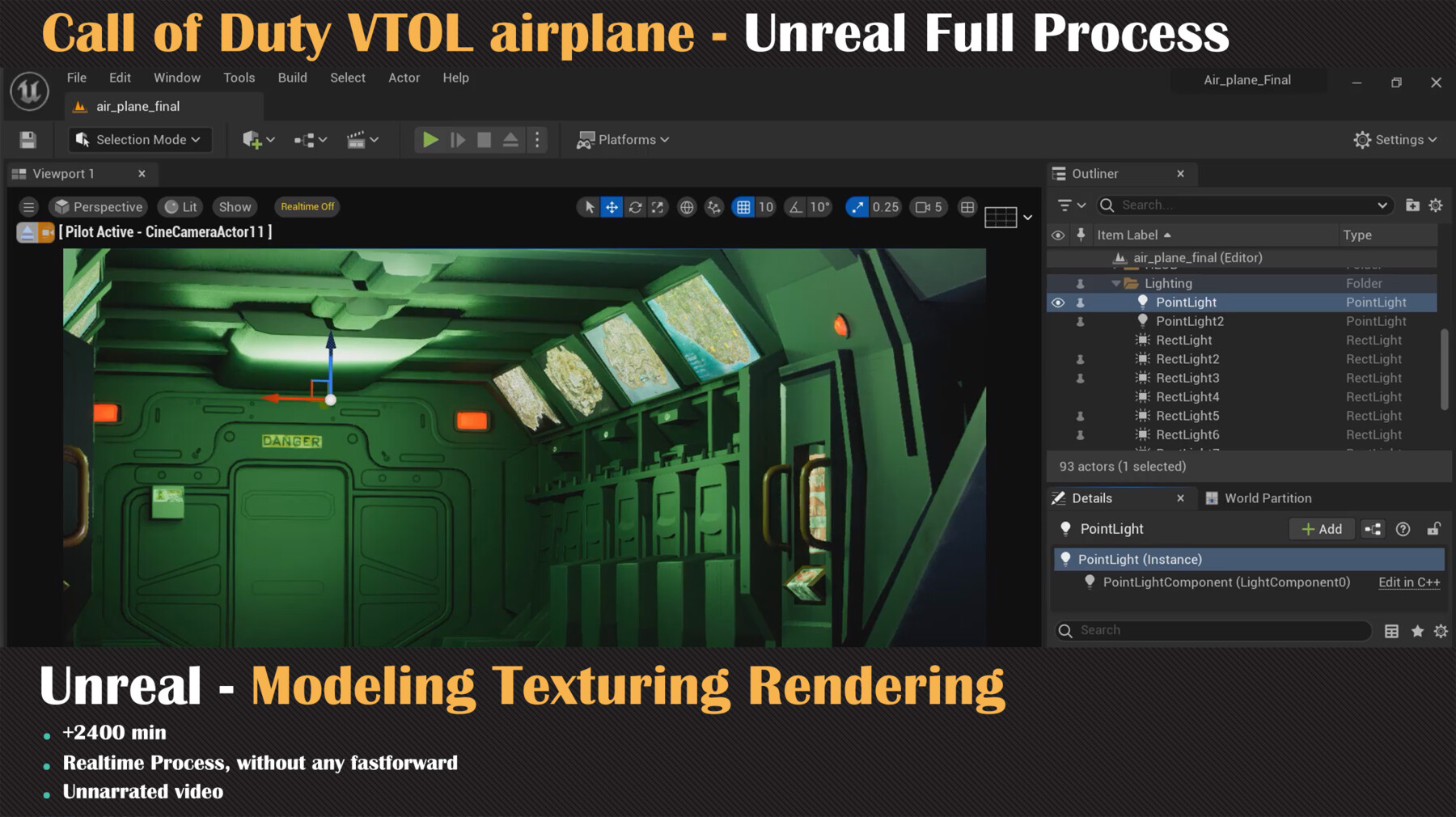 ArtStation - Call Of Duty VTOL airplane - Unreal Tutorial | Tutorials