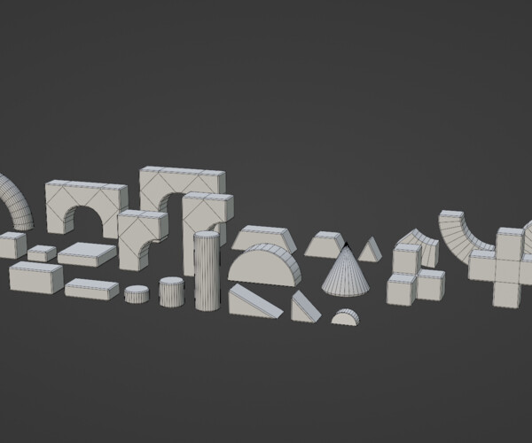 ArtStation - 29 Building Blocks for All Types of Structures - Texture ...