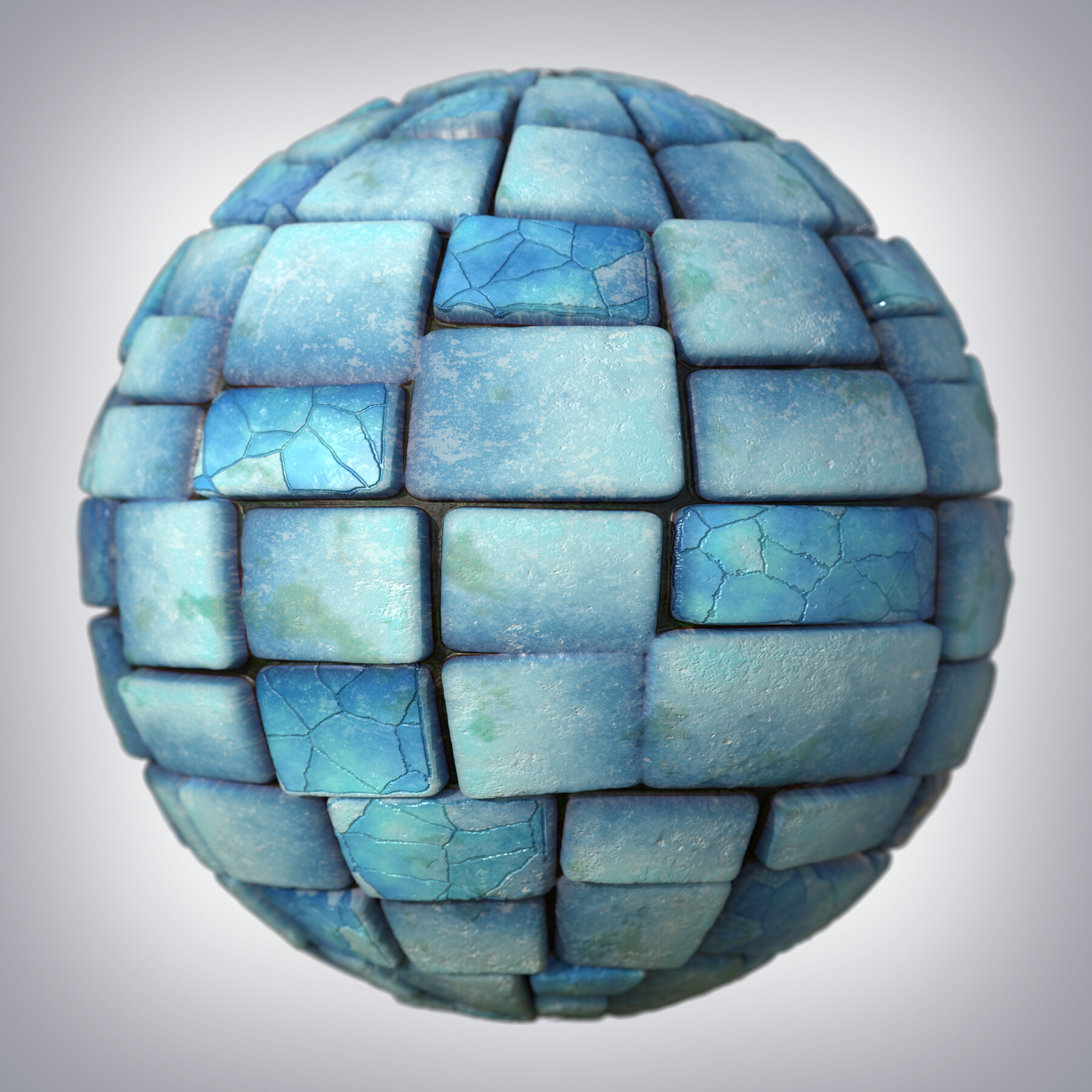 ArtStation - Blue Cobblestone Material | Game Assets