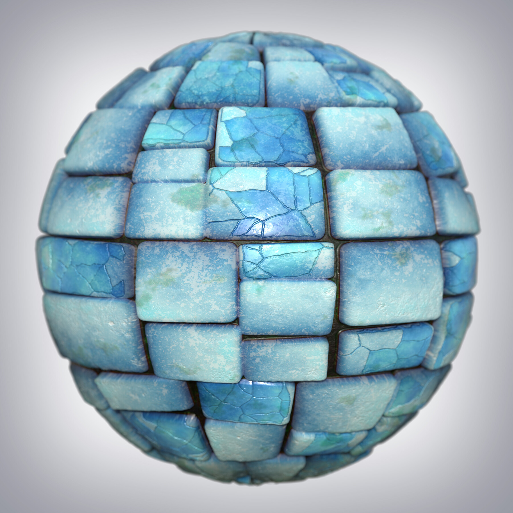 ArtStation - Blue Cobblestone Material | Game Assets