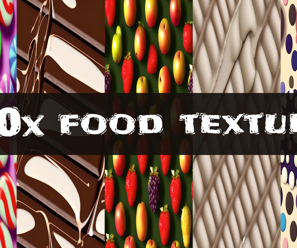 ArtStation - Foodie Frenzy: 500x (AI) food textures for creating ...