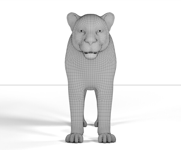 ArtStation - Fur Black Panther Rigged and Animation in Blender | Game ...