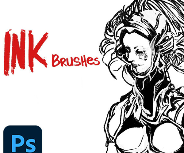 ArtStation - Realistic Ink Brushes | Brushes