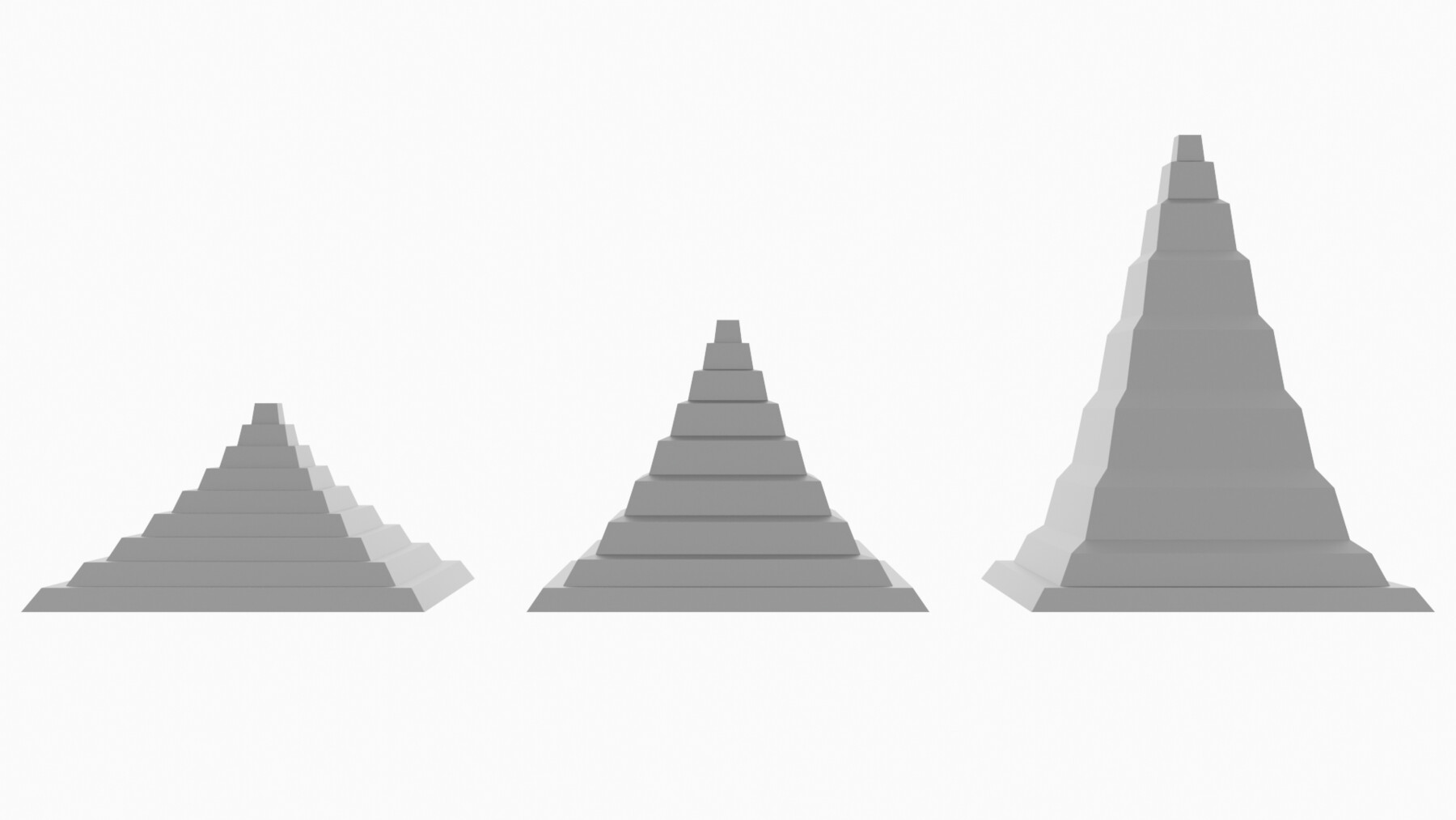 ArtStation - Curved Staired Pyramid (3 Shapes) | Resources