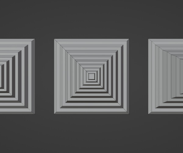 ArtStation - Curved Staired Pyramid (3 Shapes) | Resources