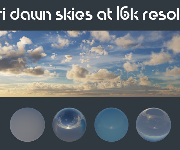 ArtStation - Dawn Skies HDRI Collection Vol.1 - 6 Skies at 16k ...