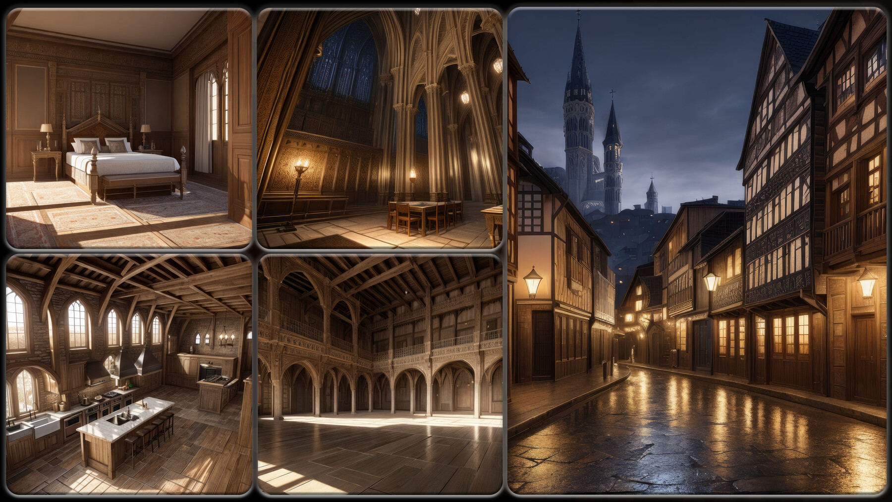 ArtStation - 300 Medieval Architecture | City - Interior - Exterior ...