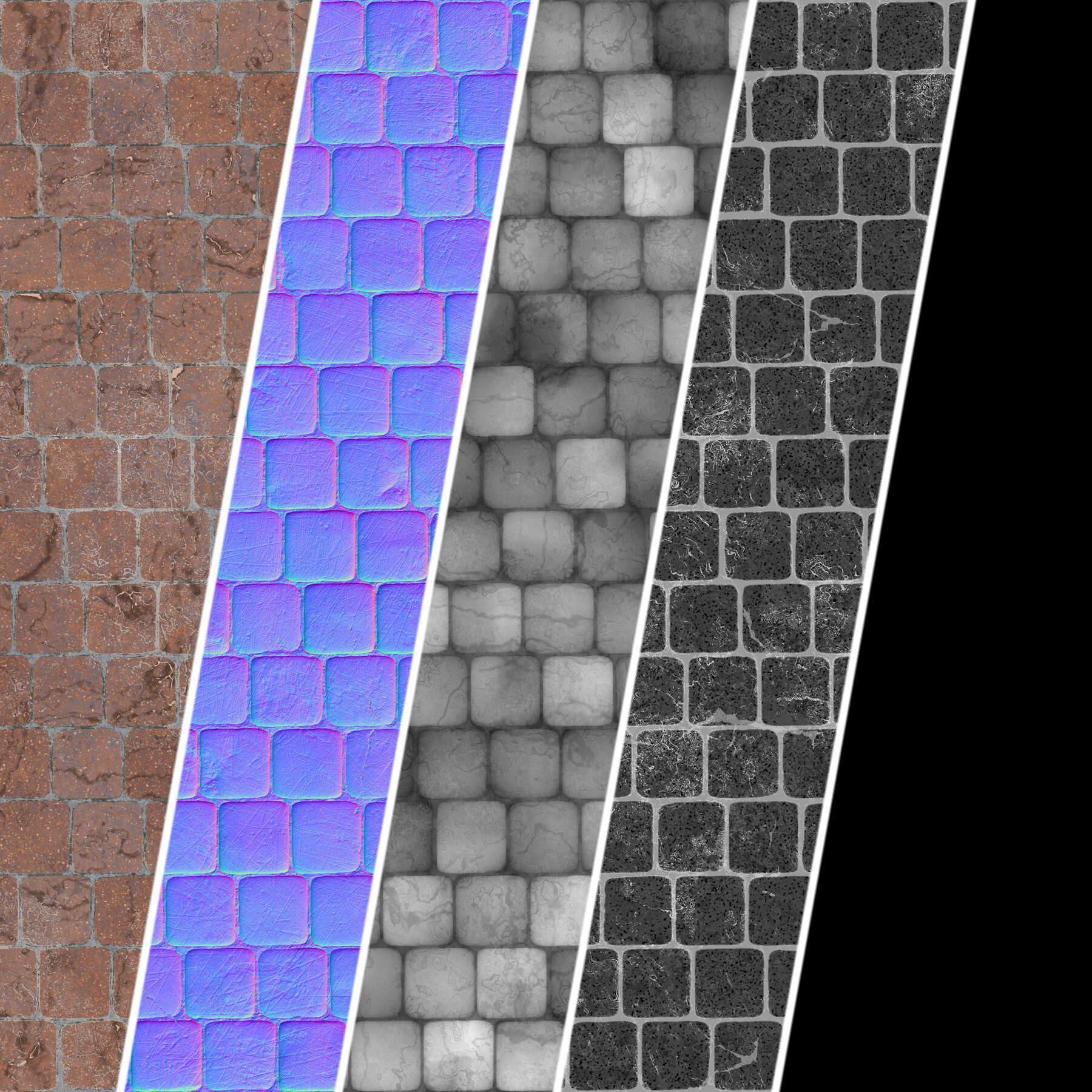 ArtStation - Stone Wall Materials 47- Stone walls|Sbsar Pbr 4k Seamless ...