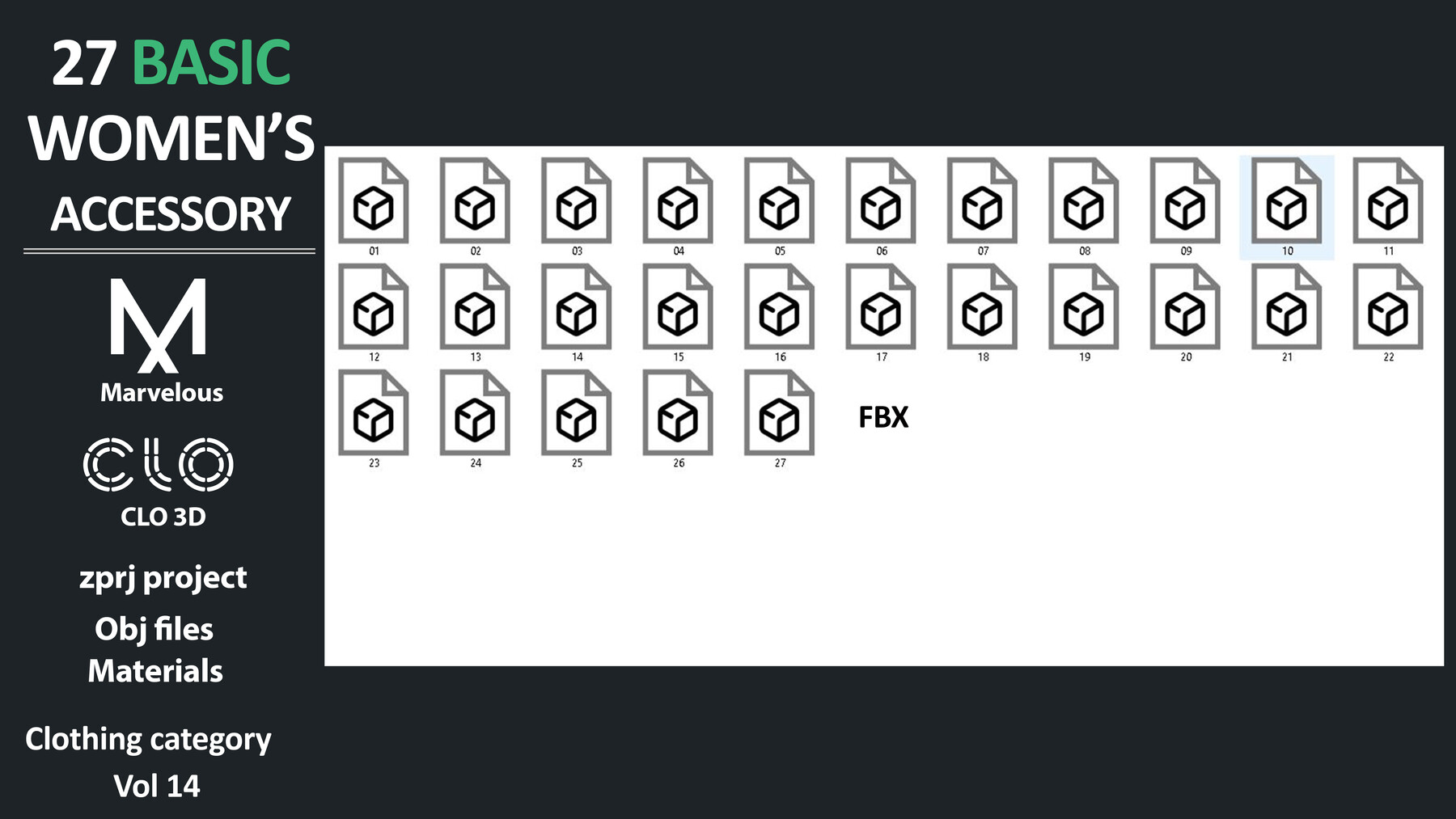 ArtStation - 27 BASIC WOMEN'S ACCESSORIES PACK: Realistic and High ...