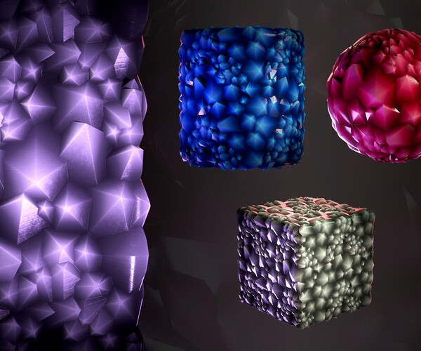 ArtStation - Crystal bundle VOL 02- SBS & SBsar | Game Assets