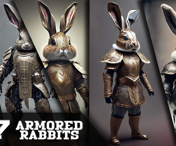 ArtStation - 107 Armored rabbits (More Than 8K Resolution) | Artworks