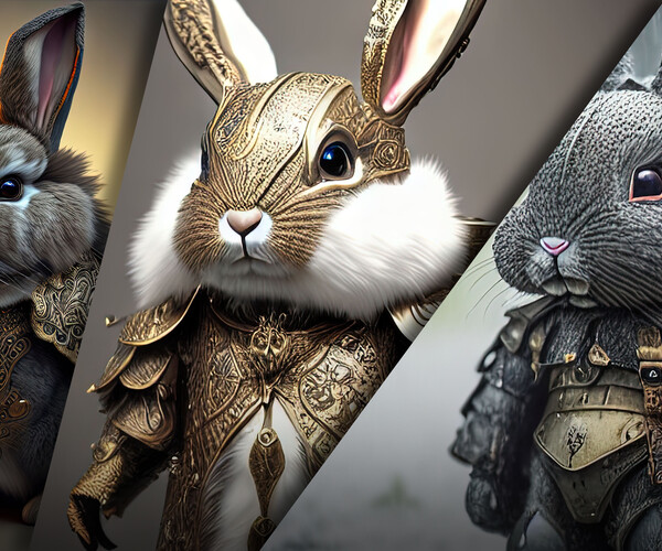 ArtStation - 107 Armored rabbits (More Than 8K Resolution) | Artworks