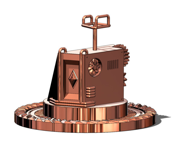 ArtStation - Steampunk Stand for Controller | Resources