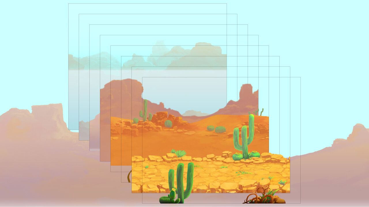 ArtStation - Desert - Game Background | Game Assets