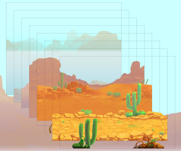 ArtStation - Desert - Game Background | Game Assets