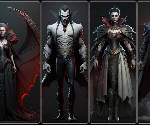 ArtStation - 110 Vampire Reference Pack | 8K | v.4 | Artworks