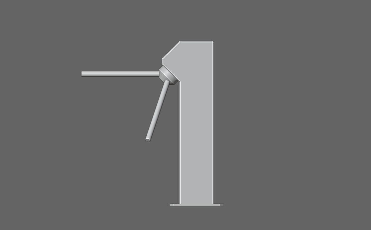 ArtStation - Ticket Gate Access Control - Catraca de Acesso Low-poly 3D model | Game Assets