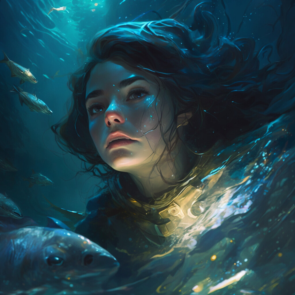 ArtStation - Submerged Fatigue: A Digital Portrait of a Weary Swimmer 4 | Artworks