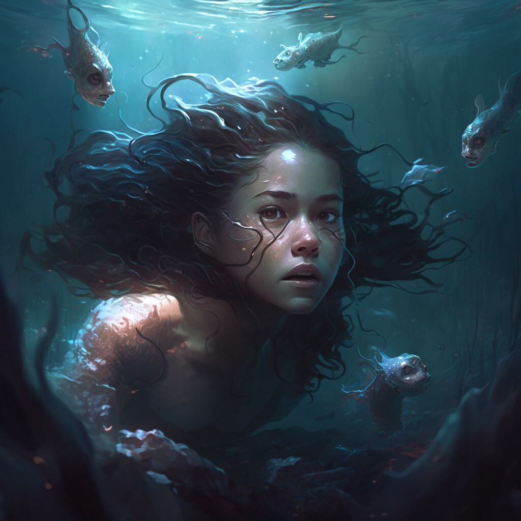 ArtStation - Submerged Fatigue: A Digital Portrait of a Weary Swimmer 5 | Artworks