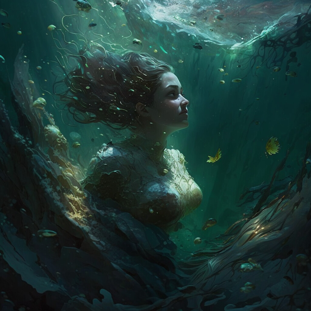 ArtStation - Submerged Fatigue: A Digital Portrait of a Weary Swimmer 10 | Artworks
