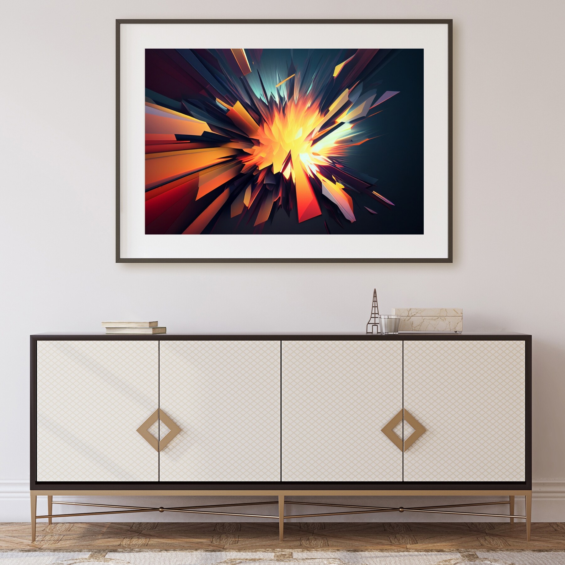 ArtStation - Abstract Decor Wall Art, Home Decor Art, Colorful Artwork ...