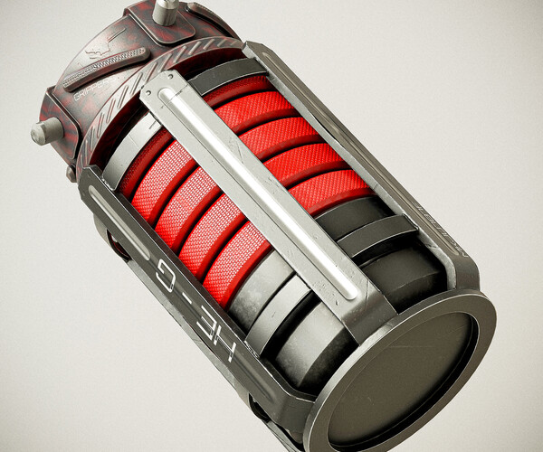 ArtStation - Sci-fi Grenades V8 PBR | Game Assets