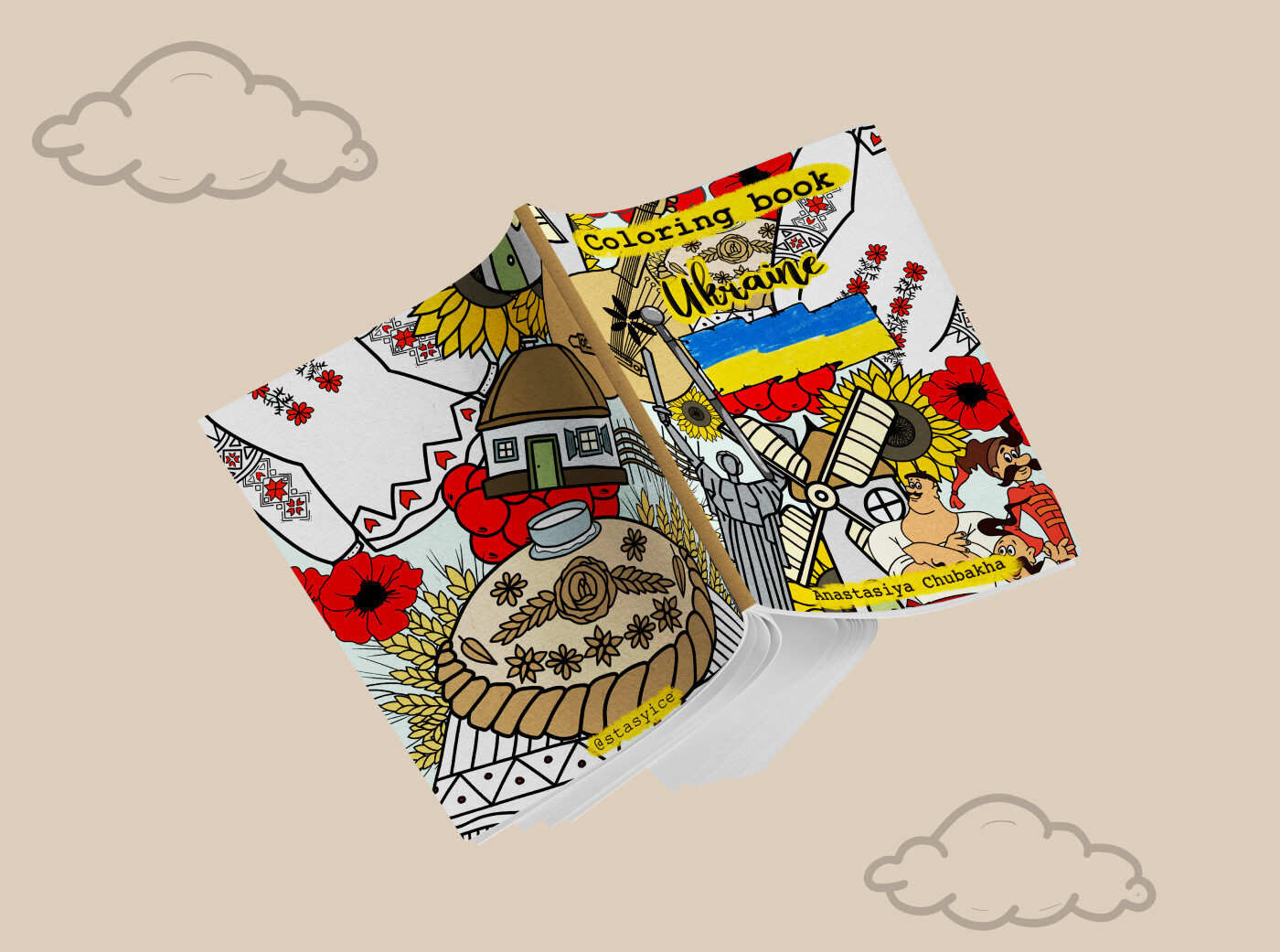 ArtStation - Coloring book: Ukraine | Books & Comics