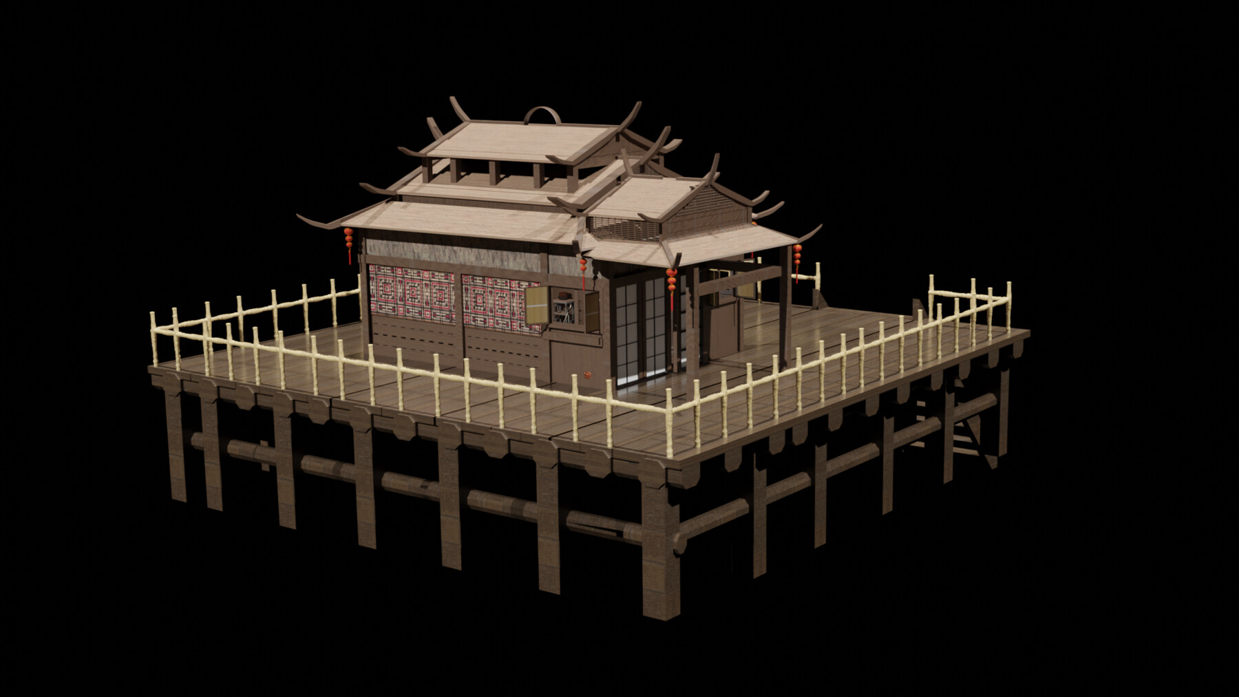 ArtStation - Chinese House 1 | Resources