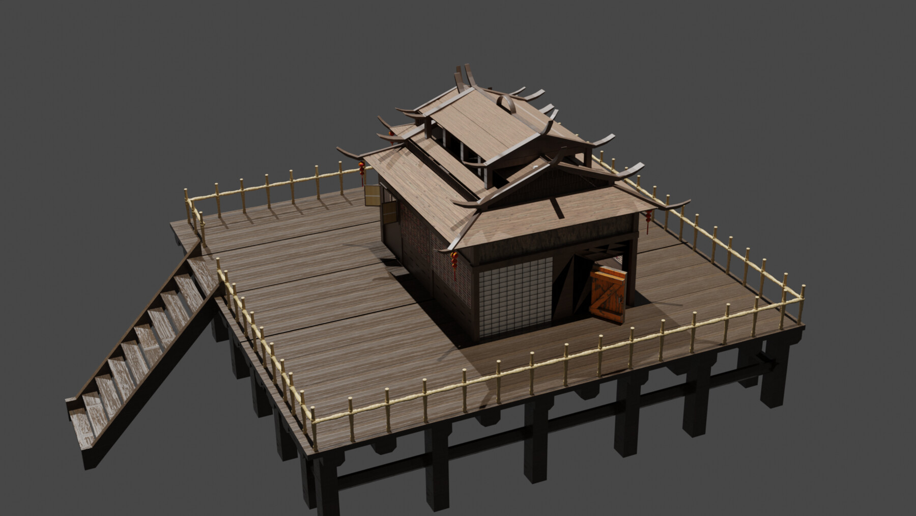 ArtStation - Chinese House 2 | Game Assets