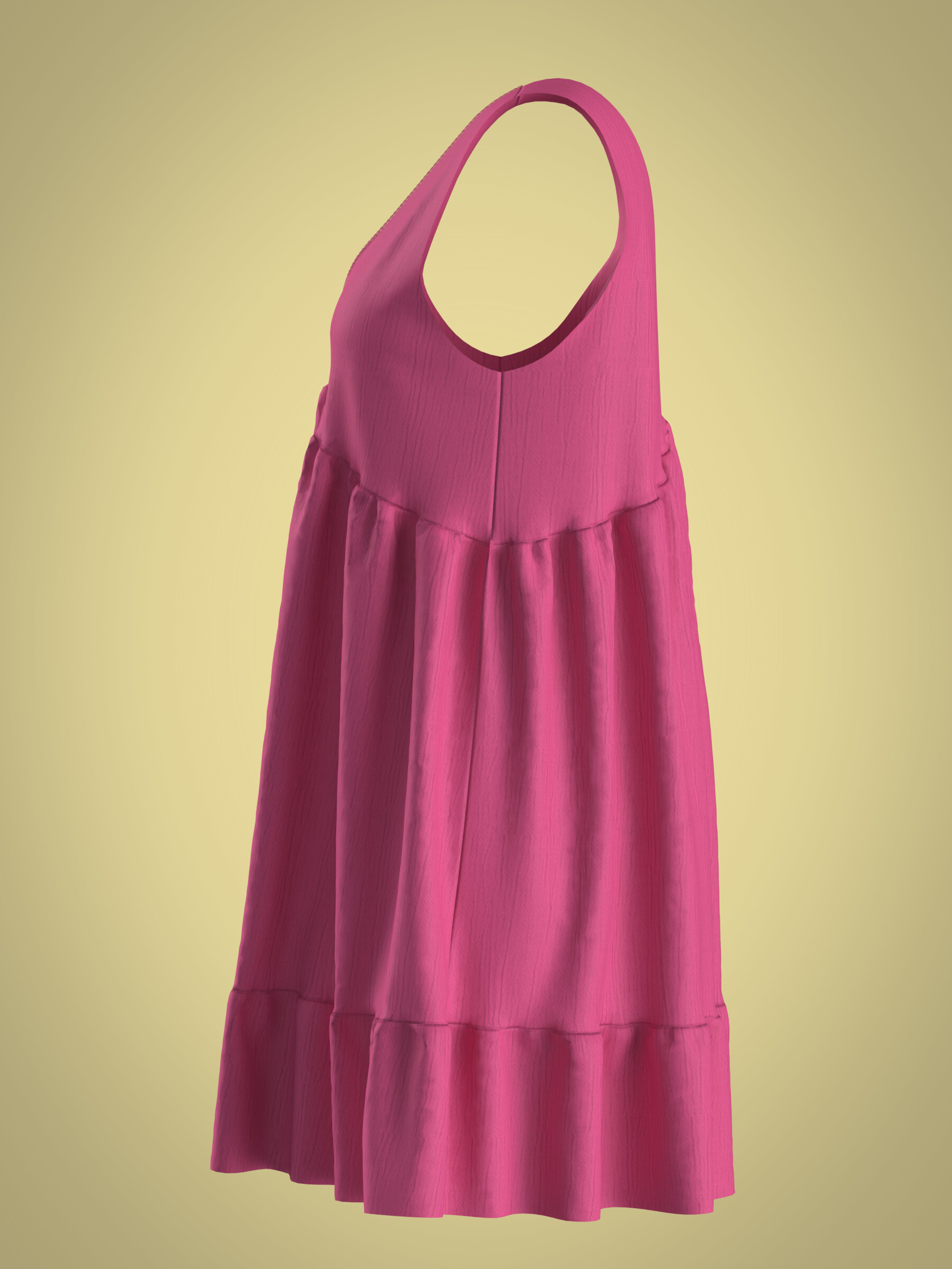 ArtStation - 3D CRINKLE SUMMER DRESS / WOMEN | Resources