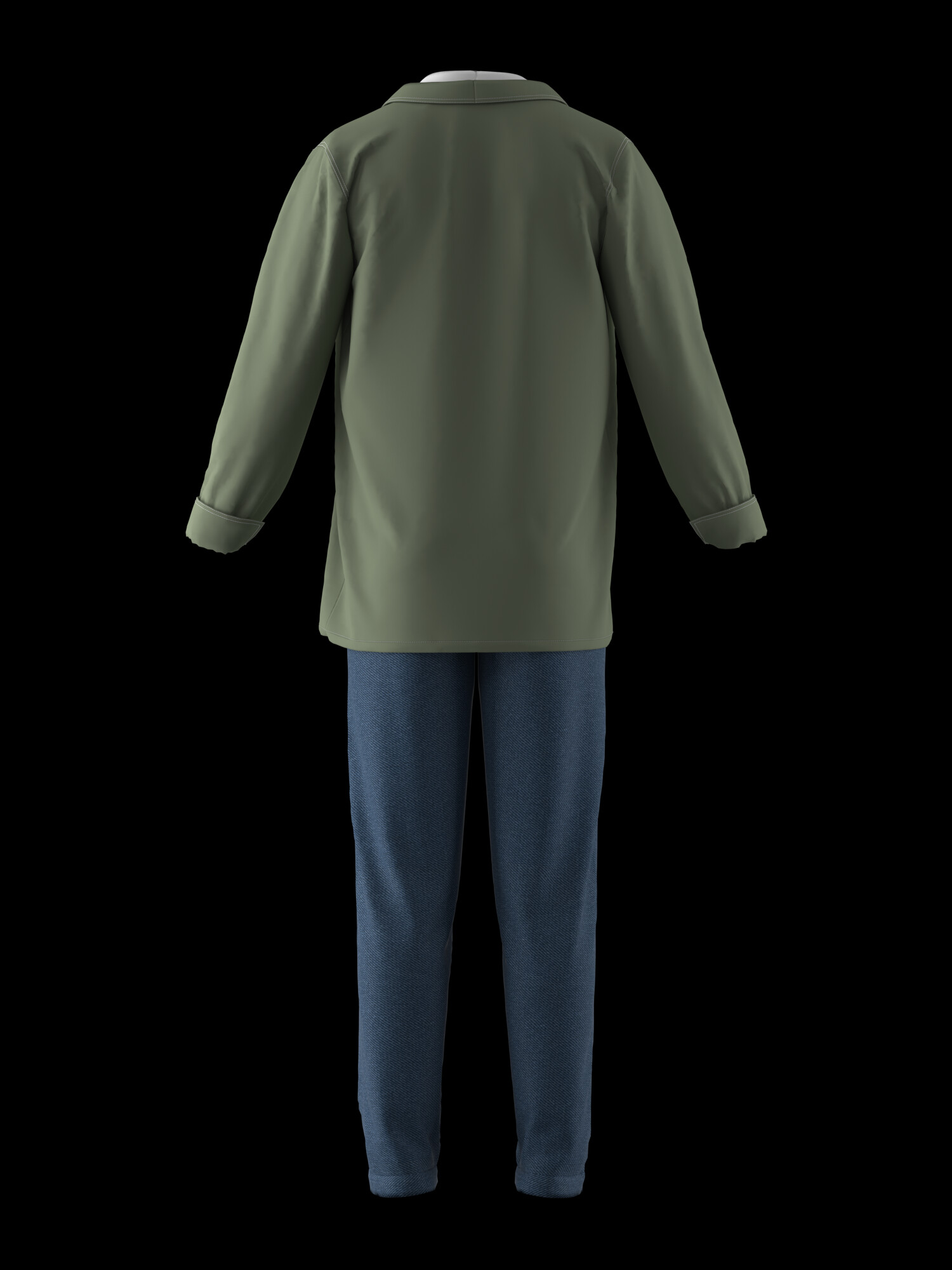 ArtStation - 4 Basic men's clothes pack. CLO3d (obg / fbx) | Game Assets