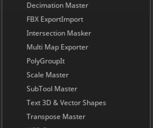 ArtStation - Zbrush Plugin——Mirror All Visible Subtools In One Click | Resources