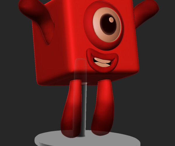 ArtStation - Number Block 1 For 3D Printing | Resources