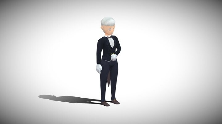 ArtStation - Stylized NPC - Rich Gentleman Butler | Game Assets