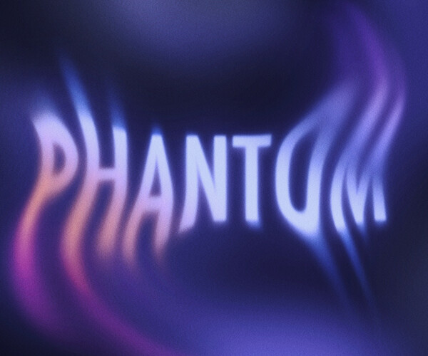 ArtStation - 3D Phantom. PSD fully editable text effect. Layer style ...